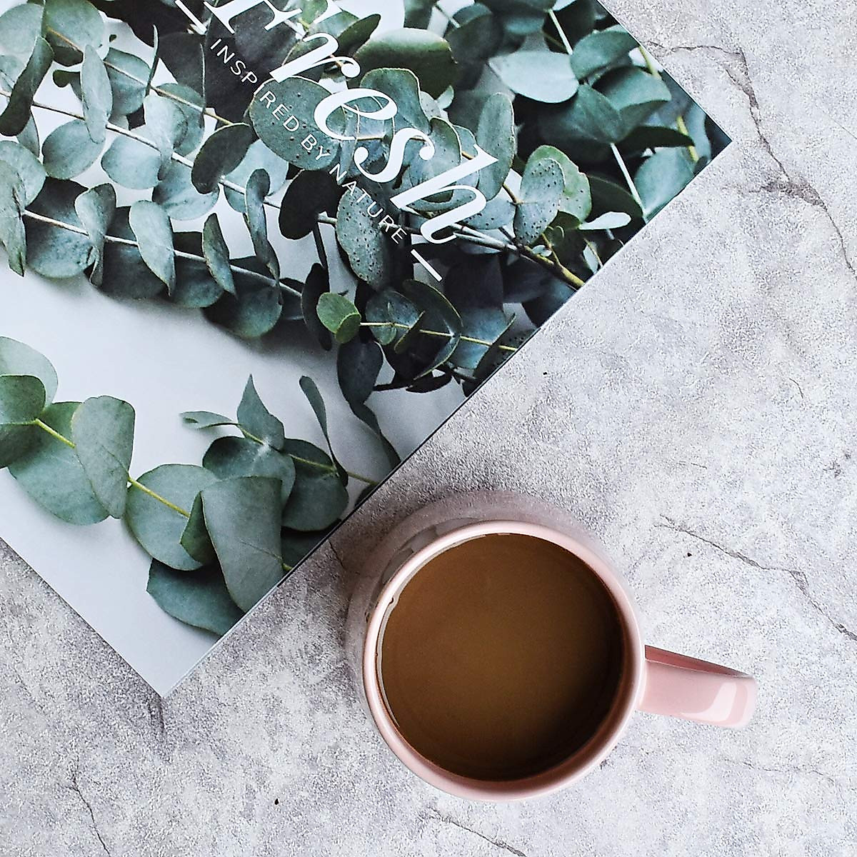 Bosmarlin Large Glossy Ceramic Coffee Mug, Pink Tea Cup for Office and Home, 18 oz, Suitable for Dishwasher and Microwave, 1 Pack (Pink)