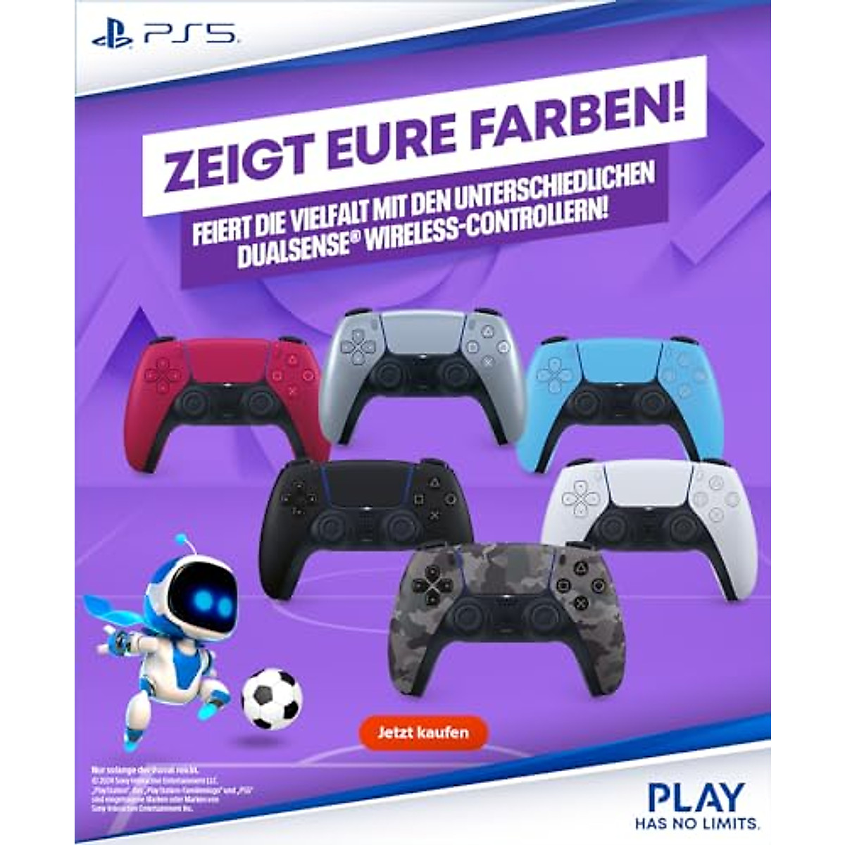 PlayStation Sony 5 Dualsense Controller Galactic Purple