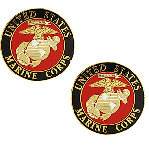 Officially Licensed United States Marine Corps USMC 1" Lapel Pin (2 Pins)