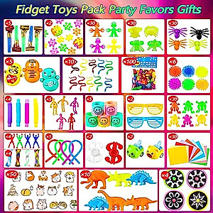 640Pcs Party Favors for Kids, Fidget Pack Goodie Bags Bulk Toys Treasure Box for Boys and Girls, Birthday Party Stocking Stuffers, Pinata Filler Stuffers Toys for Classroom Carnival Prizes Gifts