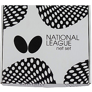 Butterfly National League Table Tennis Net Set – National League Net Fits Table Tennis Tables up to 1.75 inches Thick – Length of The Net Set is 72 inches, Black