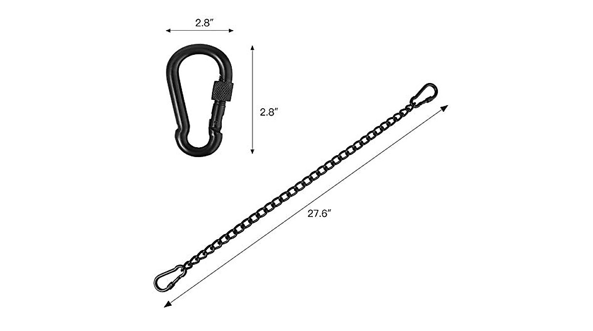 High Capacity Hanging Chair Chain with Carabiners