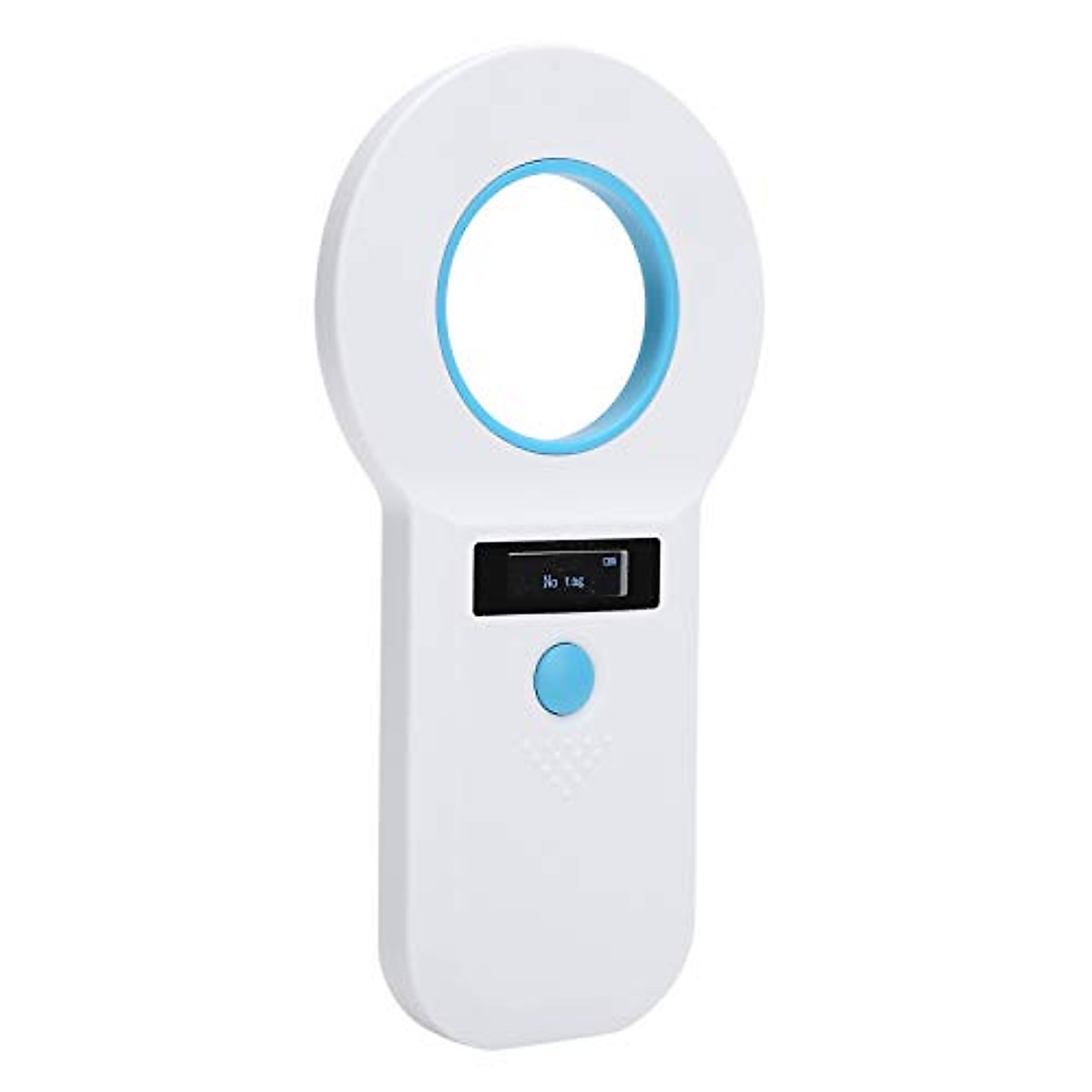 Microchip Scanner FDXB (ISO11784/85) EMID Animal Handheld Reader Pet ID Scanner, Pet ID Microchip Scanner, Cat Label Reader 134.2kHz (White)