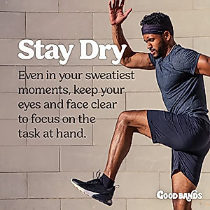 Sweatband for Men and Women - Unisex Headband That Wicks Moisture and Eliminates Excess Sweat - Running, Sports, Football, Triathlons, Construction, Yoga, Gym