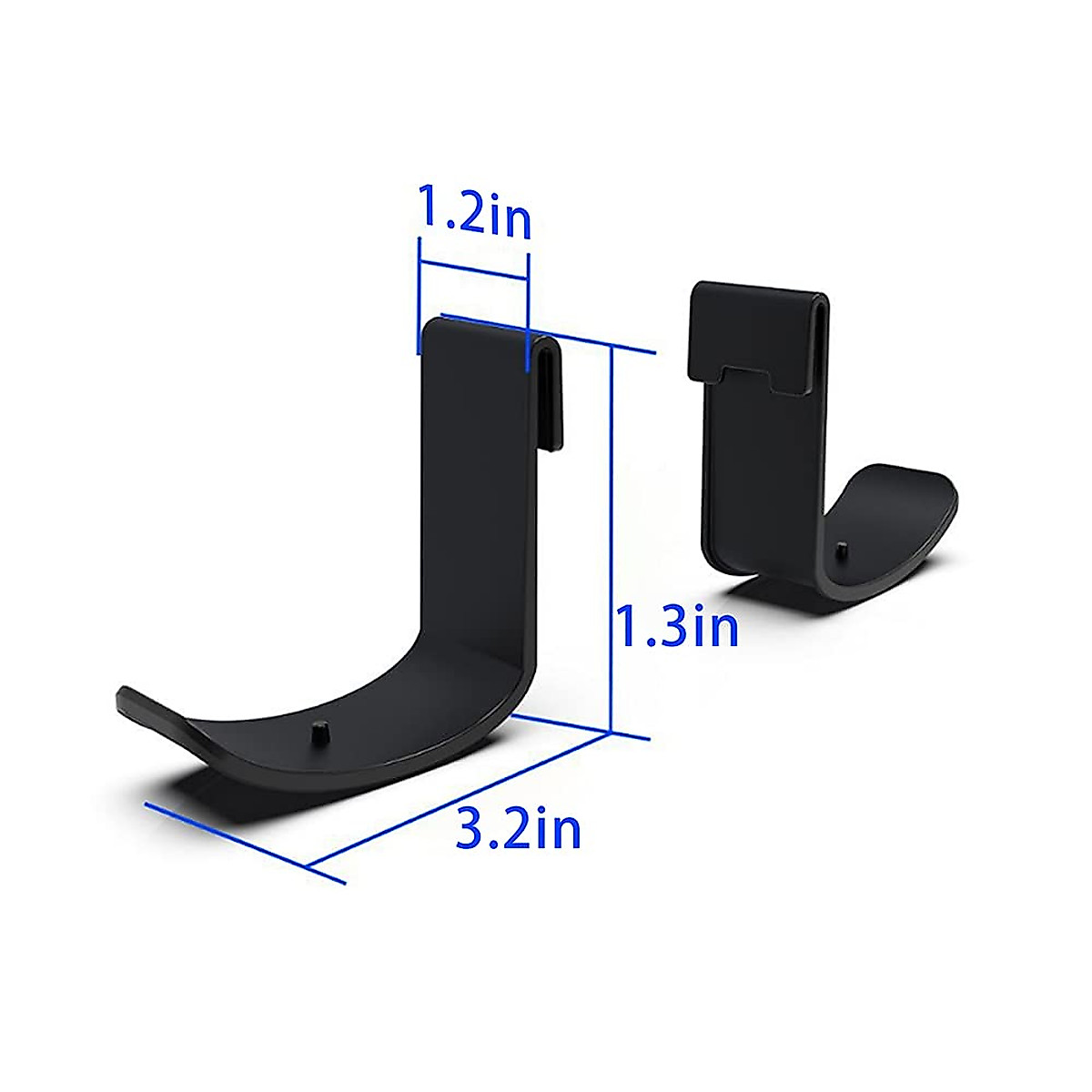 AmaSpace PS5 Headset Holder, 2 of Hook Hanger for PS5 Headphone Hanger Holder,Compatible with Universal Gaming Headsets