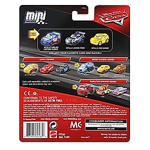 Disney Cars Toys Mini Racers Metal Vehicles, 3 Pack