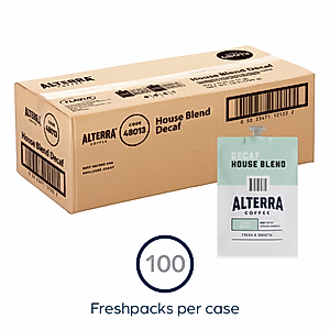 Flavia Alterra House Blend Decaf Coffee Freshpacks, (Pack of 100)