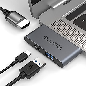 GLLITRA 7 in 2 + 3 in 2 USB C Dongle Multiport Adapter