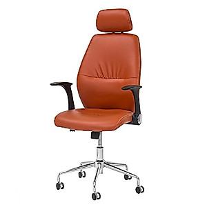 CRIBEL Icaro Presidenziale Poltrona, Metallo Cromato, Arancio