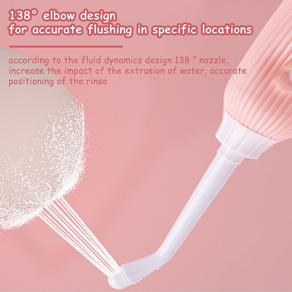 Draduo Portable Bidet Handheld Personal Hygiene Refresher Feminine Washers Portable Toilet Butt Cleaner Feminine Menstrual Pubic Care Fart Washer Bidet Spray Bottle for Home/Travel/Outdoor(500ml)