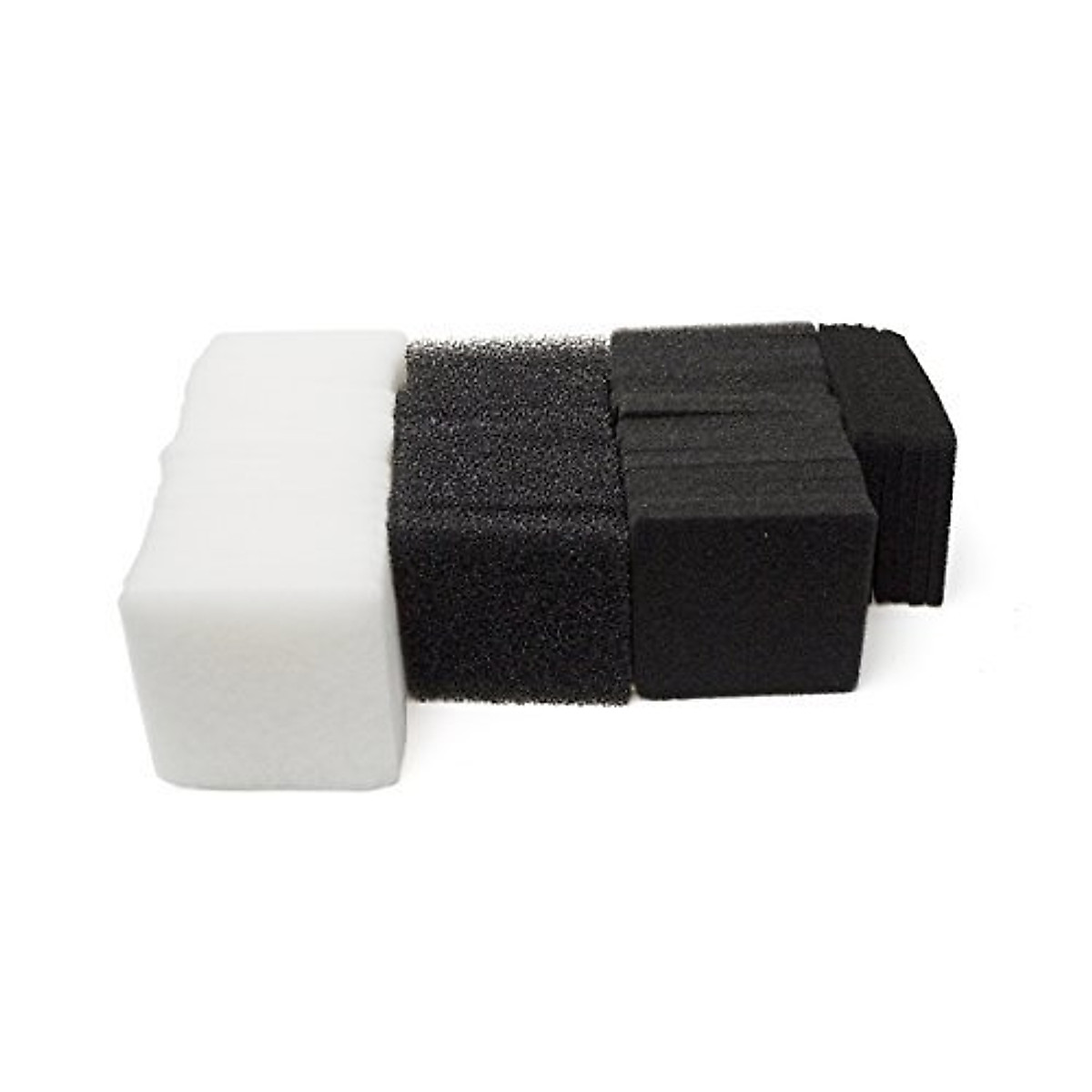 LTWHOME Compatible Foam Carbon Micro Filter Pads Set Fit for Rena Filstar xP Filter Media(Pack of 50)