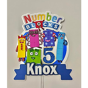 Number Blocks Cake Topper