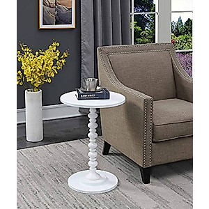 Convenience Concepts Palm Beach Spindle Table, White