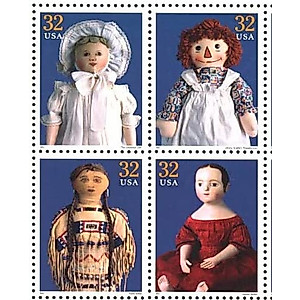 Classic American Dolls (Sheet of 15) 32 Cent US Postage Stamps 1997 Scott #3151