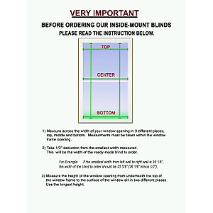 US Window And Floor 2" Faux Wood 22.5" W x 48" H, Inside Mount Cordless Window Blinds, 22.5 x 48, Smooth White,CLF0102240480