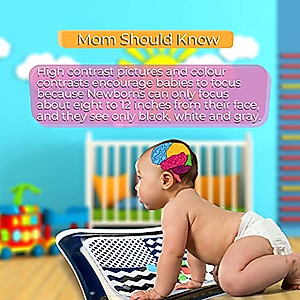 Infantable Infants and Toddlers high Contrast Tummy time Baby Water mat - Perfect for Practicing Tummy time with high Contrast and Have Fun Play Activity Center Your Babys Gear Must Haves