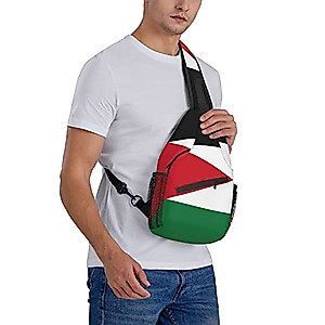 Sling Backpack - Palestine Flag Multipurpose Daypacks For Unisex Young Adult