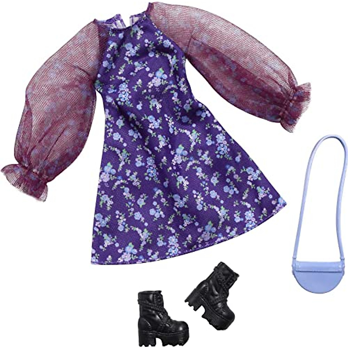 Barbie Clothes Multipack with 8 Complete Outfits for Barbie Doll, 25+ Pieces Include 8 Outfits, 8 Pairs of Shoes & 8 Accessories, Gift for 3 to 8 Year Olds