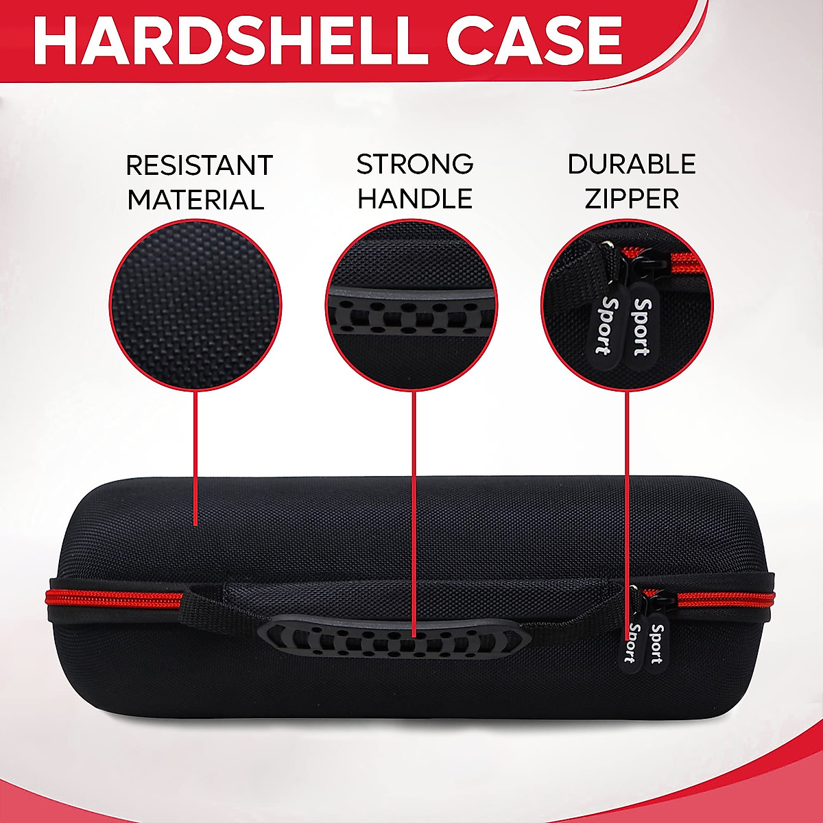 JBL Pulse 4 Waterproof Portable Bluetooth Speaker with 360 Color LED and Deluxe Hardshell Travel Case (Black)