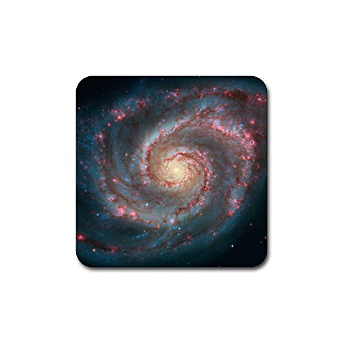 Starry deep Outer Space Nebula and Galaxy Pattern Square Coaster Set - Made of Recycled Rubber - Set of 4 …
