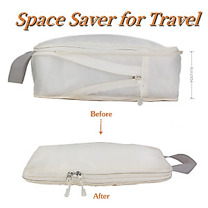 Compression Packing Cubes for Suitcases, Travel Packing Organizers Shoes Bag,8Pcs Travel Accessories Suitcase Organizer Bags Set, Travel Bag Organizer for Luggage,Packing Cubes for Carry on Suitcase