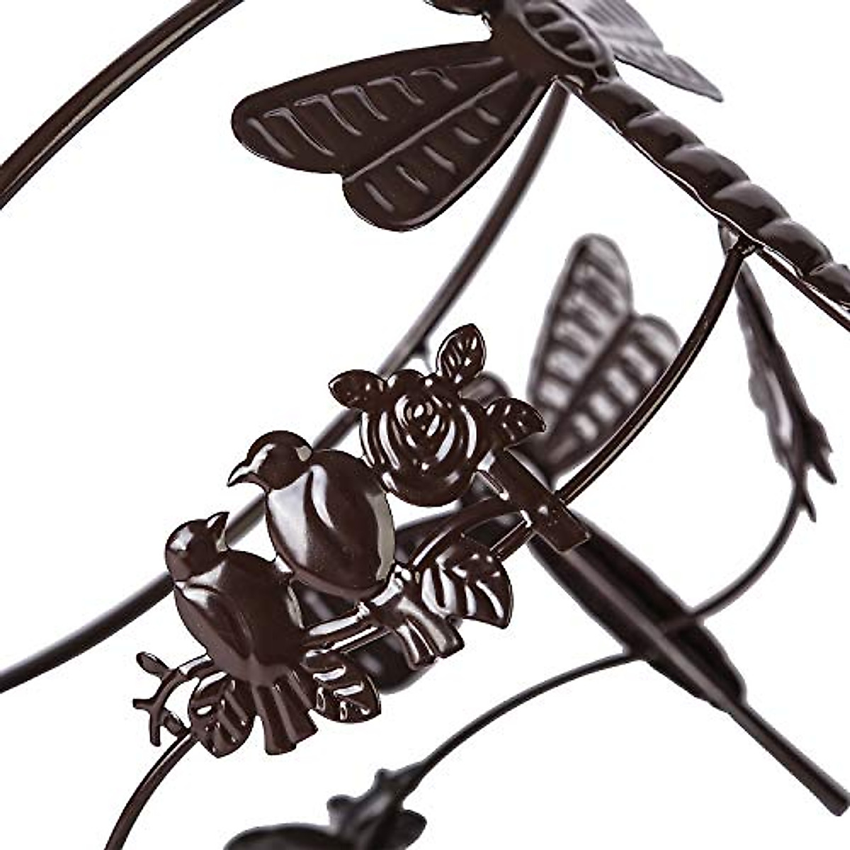 Topadorn Gazing Ball Stand Garden Hardware Metal Stand for 10-Inch or 12-Inch Gazing Globes