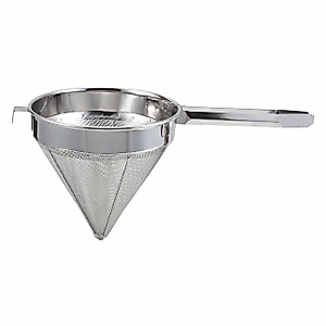 Winco China Cap Strainer, 10-Inch Diameter, Fine Mesh, Medium, Stainless Steel