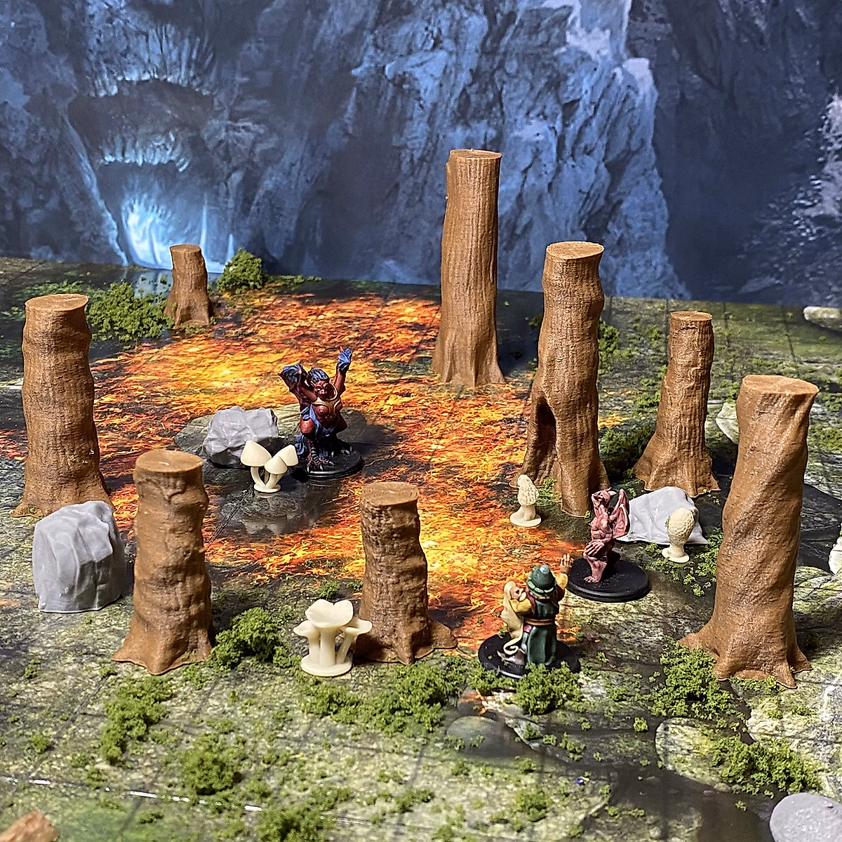 Extruded Gaming Forest Trees Set 2