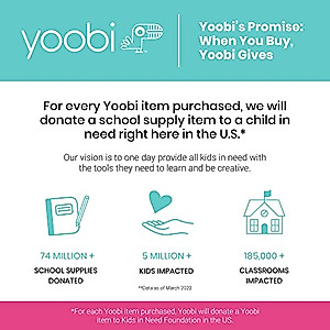 Yoobi Composition Notebook Set - 3 Pack of Composition Notebooks, 100 Sheets Each, Kids Notebooks College Ruled - Rainbow, Frenchie Polka Dot, Pando Unicorn Notebooks - 7.5" x 9.75", 3 Pack
