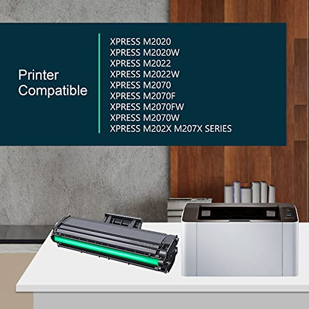 D111S MLT-D111S Black Toner Cartridge - Replacement for Samsung 111S MLT-D111S Toner Xpress M2020 M2020W M2022 M2022W M2070 M2070F M2070FW M2070W Printer, 2 Pack