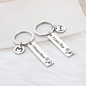 FAADBUK Catradora Couple Keychain Heart of Etheria Gift She-Ra and the Princesses of Power Future Catra and Adora Valentine’s Day Gift (Love have)