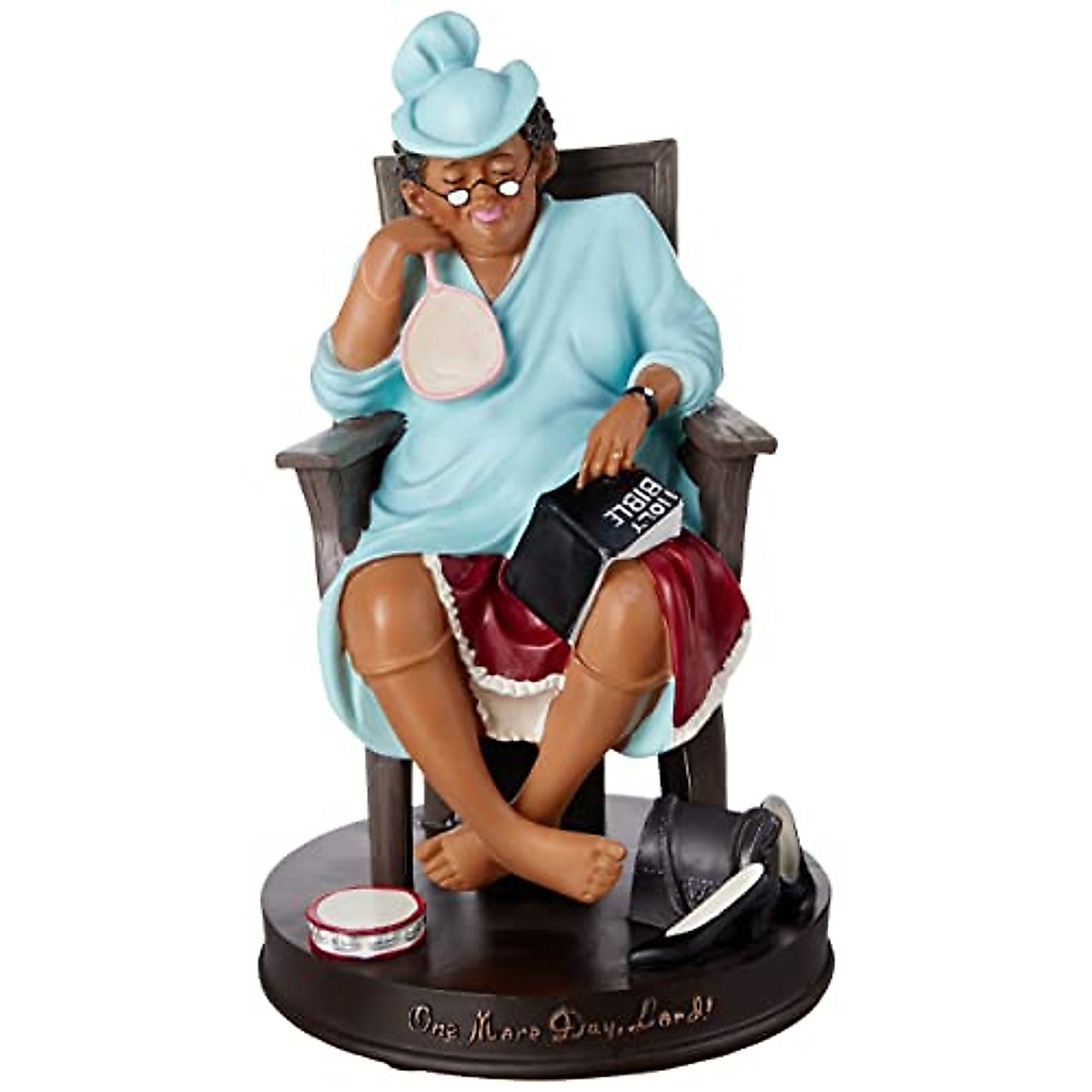 African American Expressions - One More Day, Lord Figurine (5.25" x 5.25" x 7.5") F1MD-01