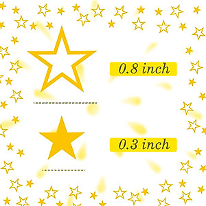1100Pcs Merry Christmas Gold Star Confetti, Birthday Baby Shower Wedding Christmas Party Decorations,Metallic Foil Glitter Table Confetti Sprinkles