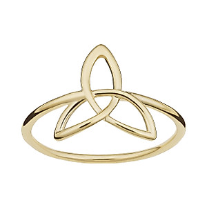 14k Yellow Gold Celtic Trinity Knot Ring (size 7)