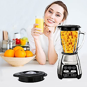 6-Cup Jar Blender Lid - Glass Blender Lid Cover Fit For Os-ter Blender Jar 124461-000-000 178891-000-000, Blender Replacement Lid Compatible with Os-ter Pro 1200 Blenders (6-Cup Blender Lid)