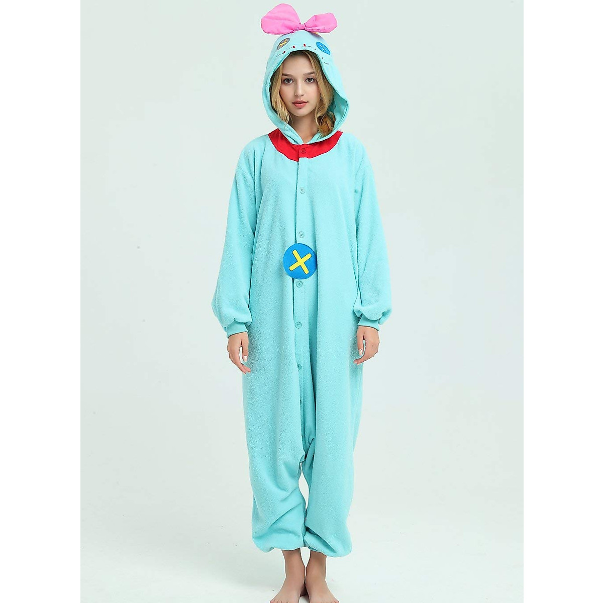 HALLOWITCH Scrump The Doll Onesie Costume for Adult Men Women and Teens. S