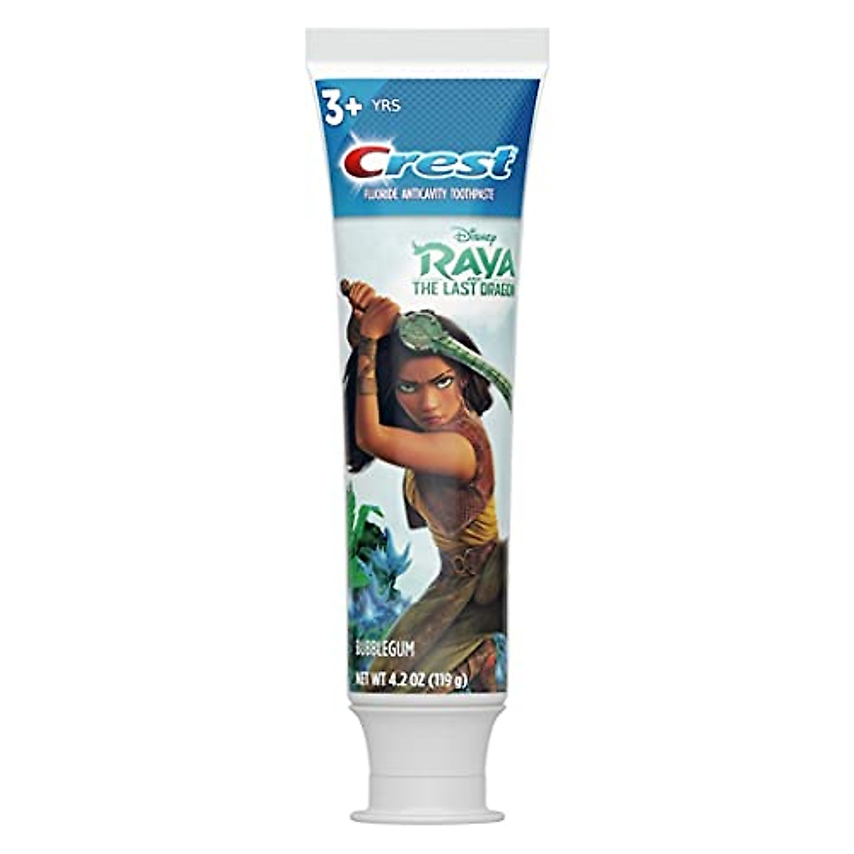 Crest Toothpaste Kids Raya & The Dragon Bubble Gum 4.2 Ounce (Pack of 2)