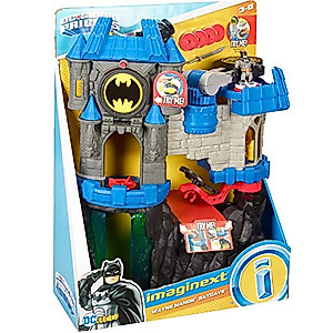 Fisher-Price Imaginext DC Super Friends Batman Toy, Wayne Manor Batcave Playset with Figure & Batcyle for Pretend Play Kids Ages 3+ Years (Amazon Exclusive)