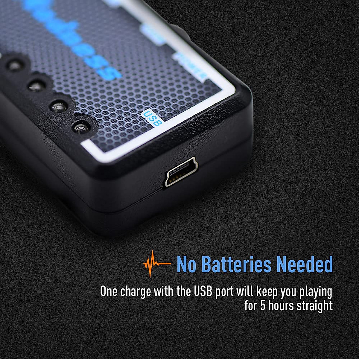 SONICAKE Guitar Bass Headphone Amp Mini Headphone Amplifier US Madness Rechargeable Pocket Chorus Effects