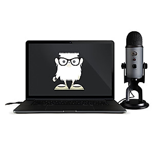 Blue Yeti USB Microphone for Recording, Streaming, Gaming, Podcasting on PC and Mac, Condenser Mic for Laptop or Computer with Blue VO!CE Effects, Adjustable Stand, Plug and Play - Slate