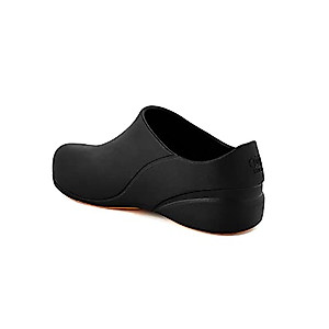 Stico Men's Slip Resistant Chef Clogs, Professional Non-Slip Work Shoes for Restaurant Hospital Nursing Garden [Black/US Men 11]