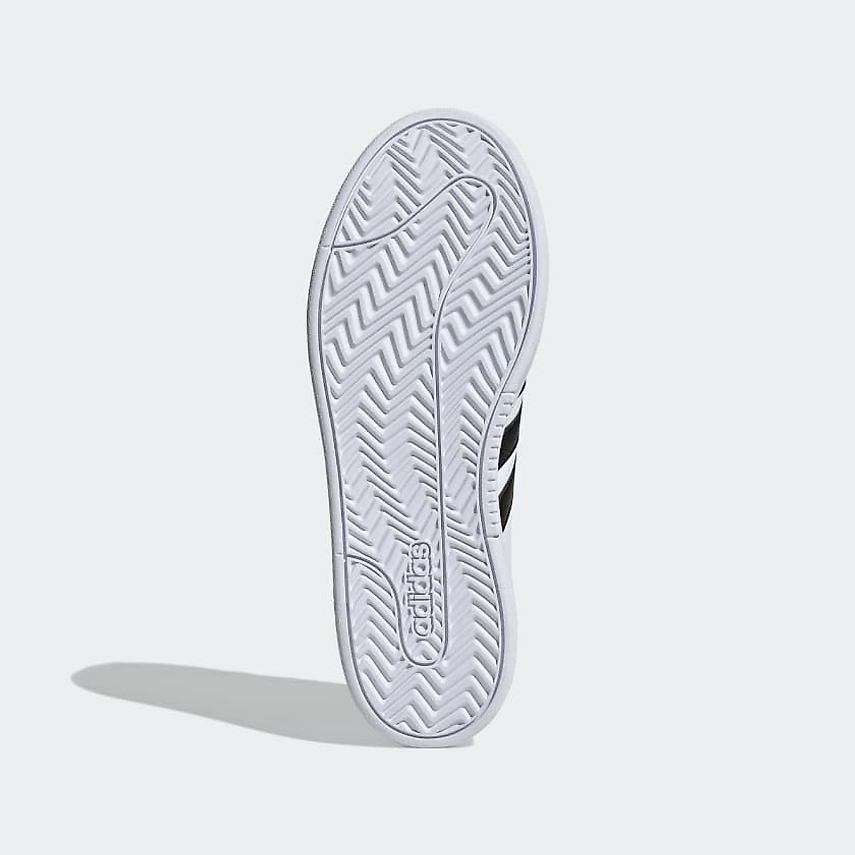 adidas Men's Grand Court Alpha Tennis Shoe, White/Core Black/Blue Rush, 10.5