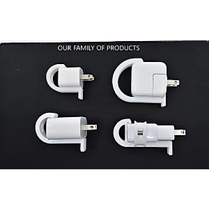 LOCK SOCKET Charger Lock (4-Pack) Save 50% - Never Lose Your Charger Again! Locks Charger to Outlet