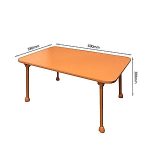 LIUZH Orange Computer Desk, Laptop Desk Children's Desk Writing Desk Simple Folding Table