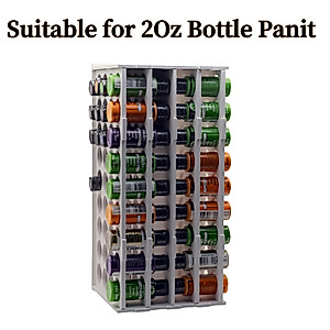 Acrylic Paint Organizer Craft Paint Storage Organizer for Apple Barrel, Folkart,2oz Craft Paints,360° Rotation - 72Holes