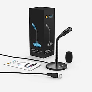 FIFINE Mini Gooseneck USB Microphone for Dictation and Recording,Desktop Microphone for Computer Laptop PC.Plug and Play Great for Skype,YouTube,Gaming, Streaming,Voiceover,Discord and Tutorials-K050