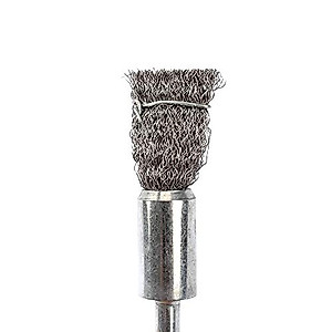 8Pcs Stainless Steel Wire Brushes Wheel kit for Drill with 1/4"shank 0.13mm