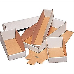 10 x 12 x 4 1/2" White Bin Boxes