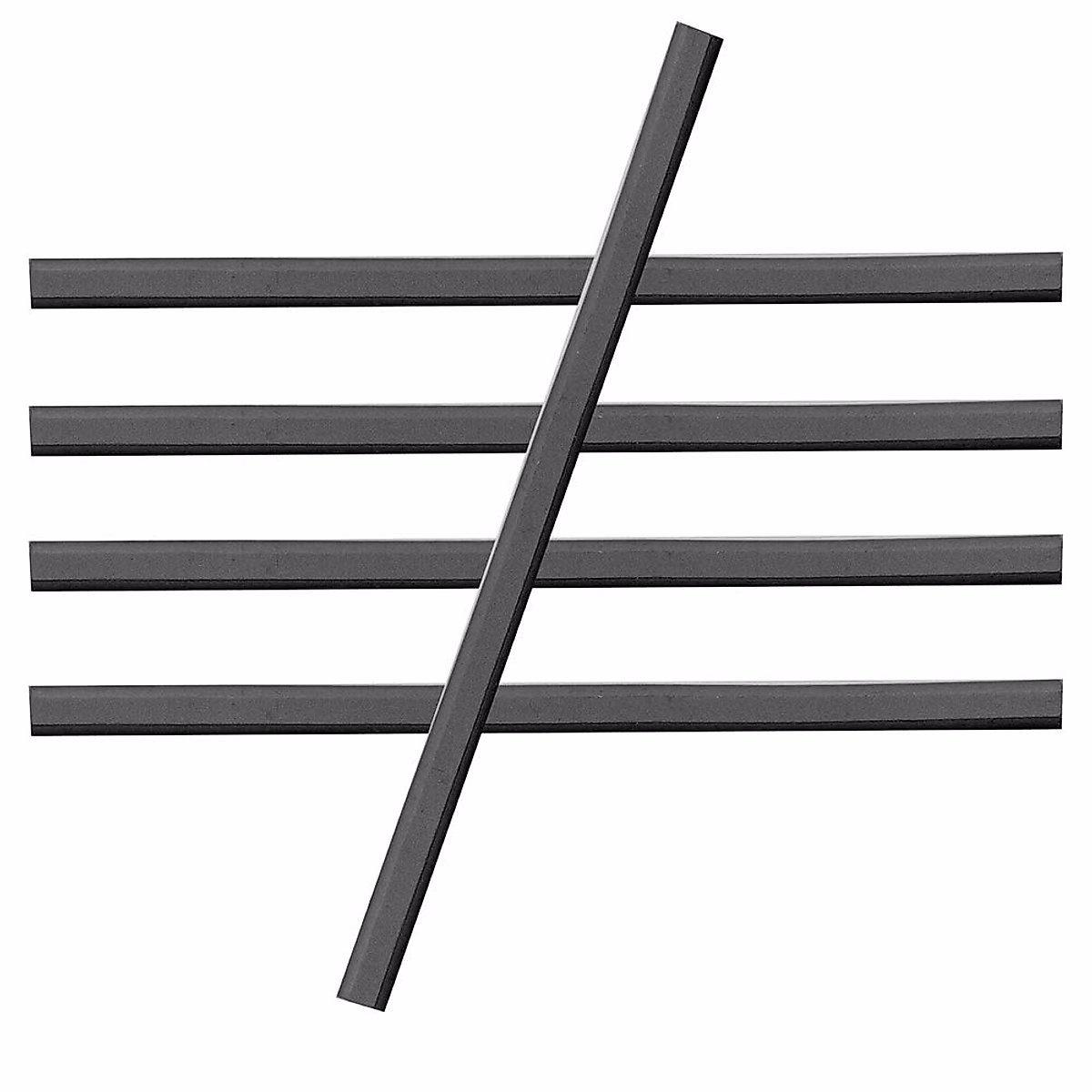 LTKJ 5PCS Black MnZn Ferrite Rod Bar Loopstick for Radio Antenna Aerial Crystal AM 10X200mm