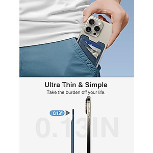 Miroddi 2Pack Phone Wallet Stick on, Adhesive Phone Pocket Leather Cell Phone Card Holder for Phone Case Credit Business ID Cards Pocket Wallets for iPhone Android and Most Smart Phones